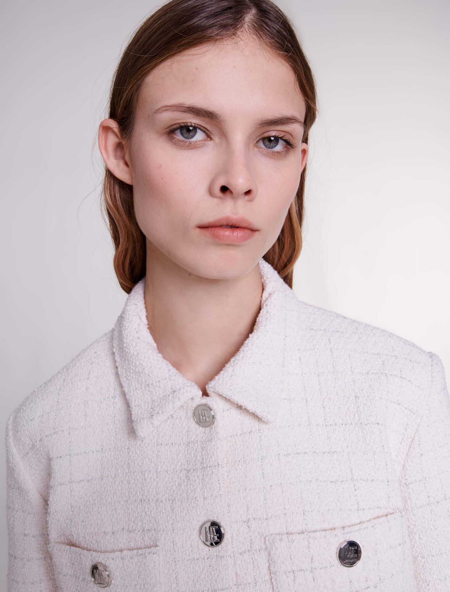 Tweed crop top - Tweed jackets | Maje