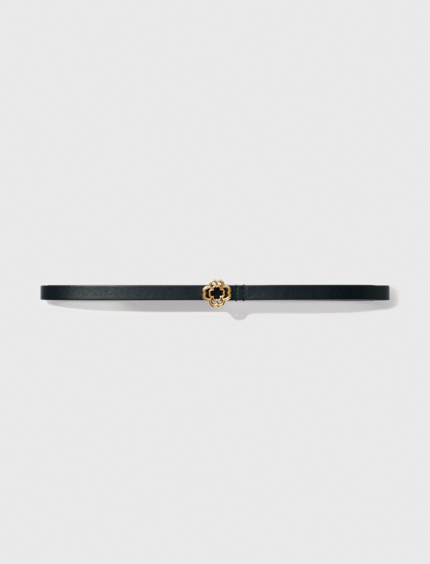Slim Clover belt Black / Gray for Women | Maje